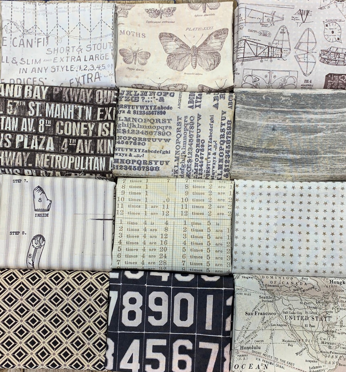 Tim Holtz Monochrome Collection for Free Spirit Model - Etsy
