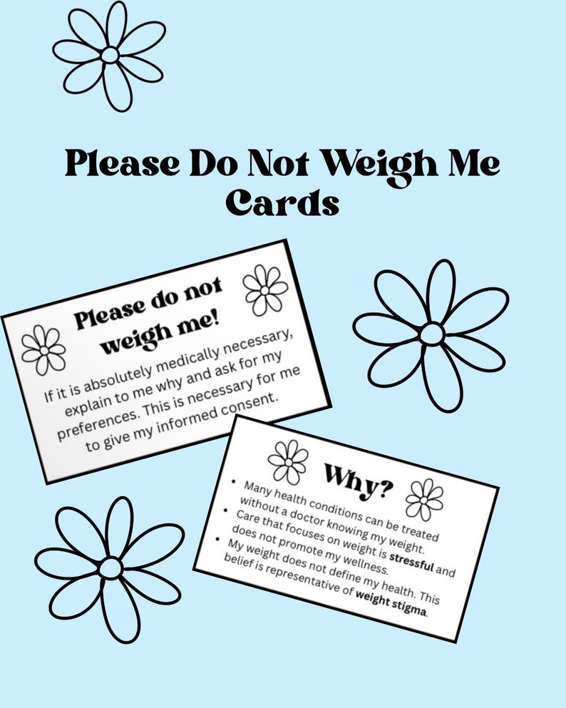 Please Do Not Weigh Me Cards - Etsy