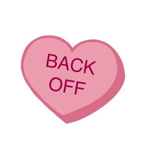 Back off Sticker - Etsy