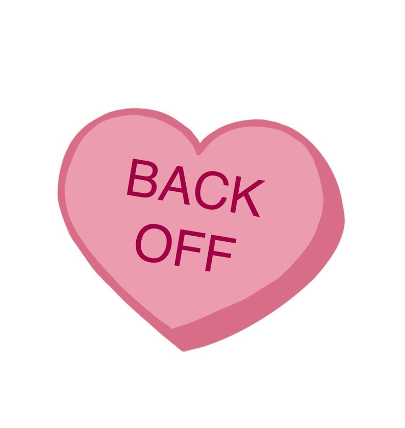 Back off Sticker - Etsy