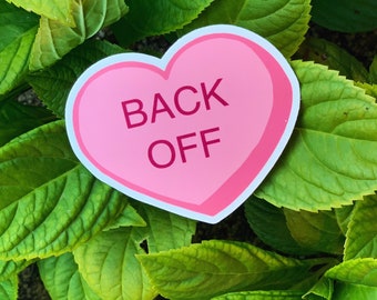 Back off Stickers - Etsy