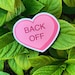 Back off Sticker - Etsy
