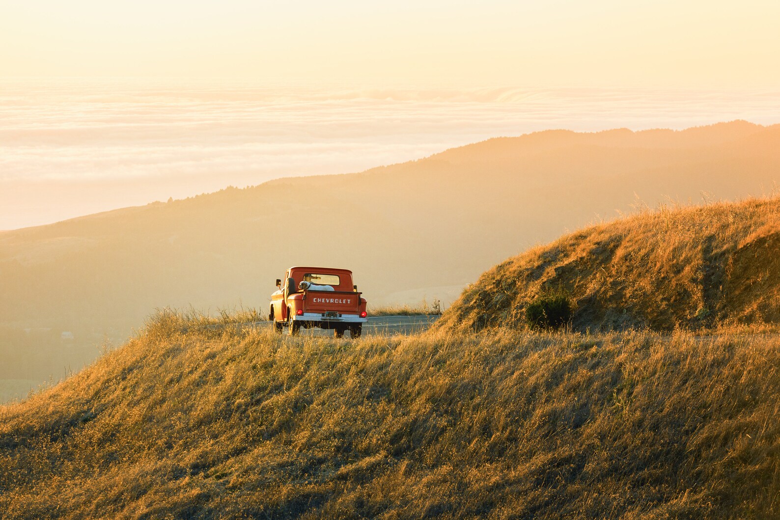 Sunset Drive - 65 Chevy Stepside - Classic California Fine Art ...