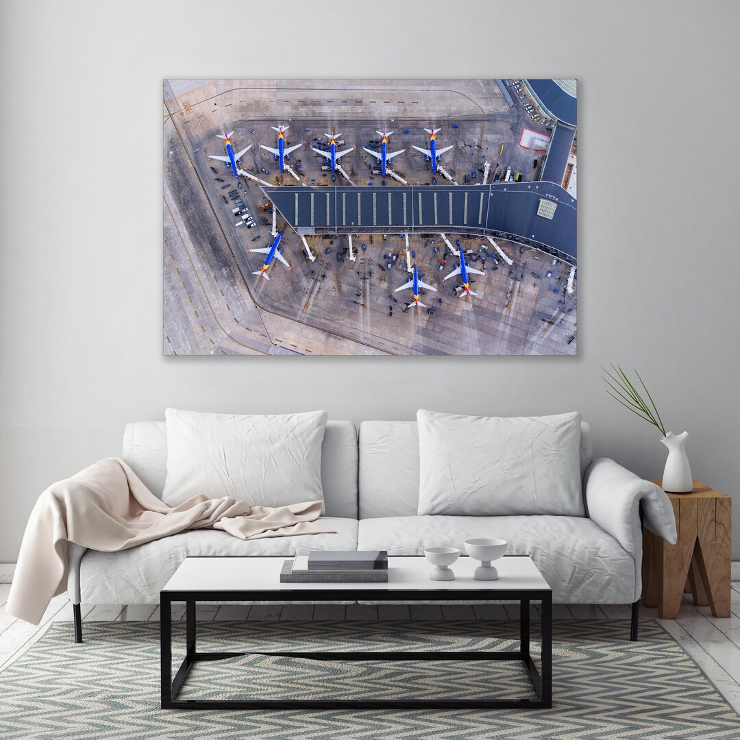 Southwest Airlines at Houston Hobby Airport – Fine Art Aerial Print by ...