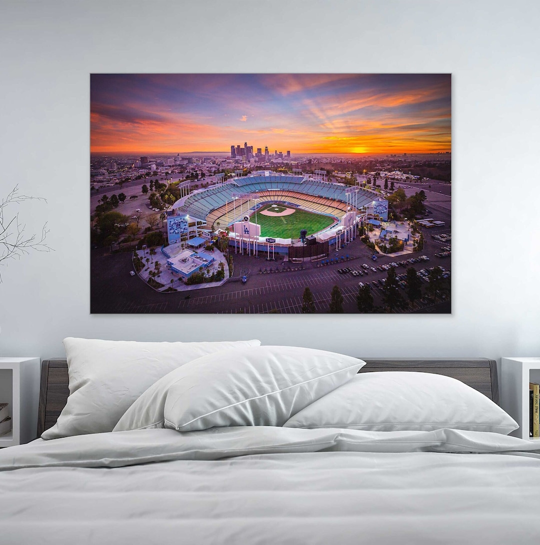 Los Angeles Dodgers Stadium at Sunset - Aerial Photography by Toby ...