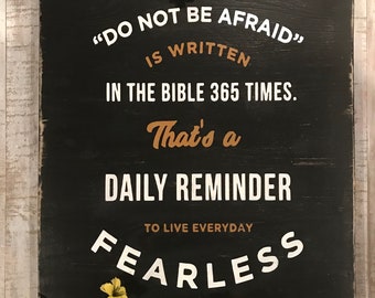 Do not be afraid | Etsy