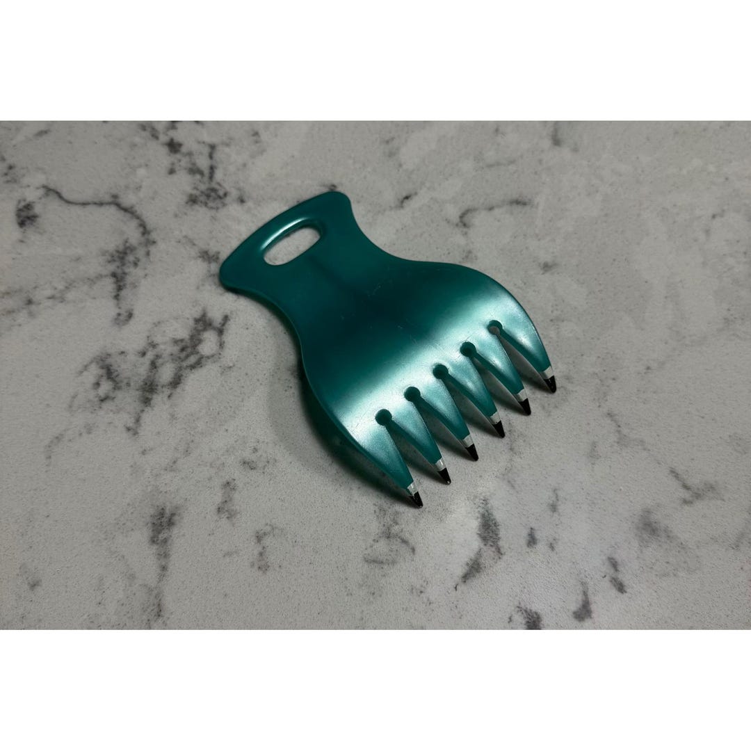 Vintage MEBCO Hair Tousle Feather Bear Claw Comb - Teal Green - 90s ...