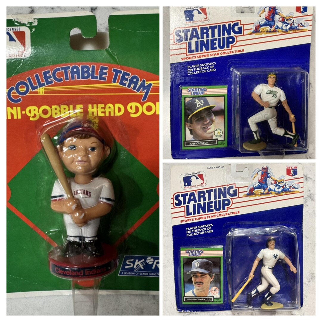 Bundle of 3 NIB Vintage Baseball Figures Cards Bobblehead Canseco ...