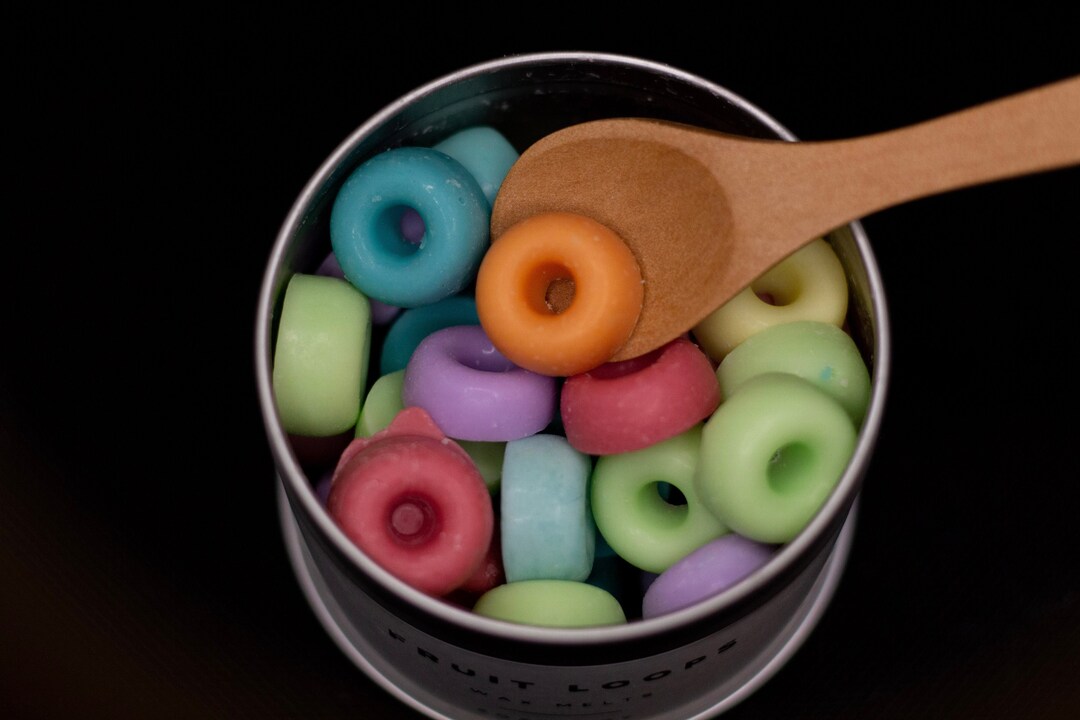 Strong Fruity Cereal Wax Melt Realistic Food Shaped Fruit Loops Gift ...