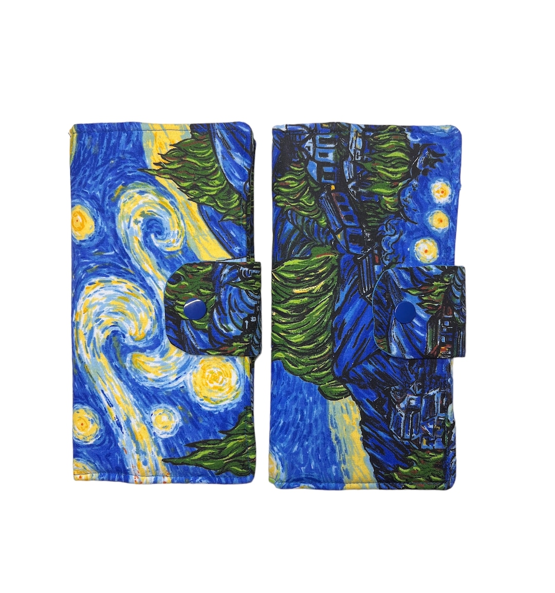 Wallet Adult Cotton Starry Van Gogh Fold Over Phone Case Pocketbook ...