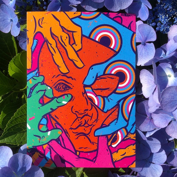 Illustrated Postcard - Etsy