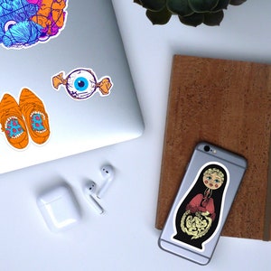 Eye Sticker - Candy Phone Decal - Notebook White Pop Art Stickers ...