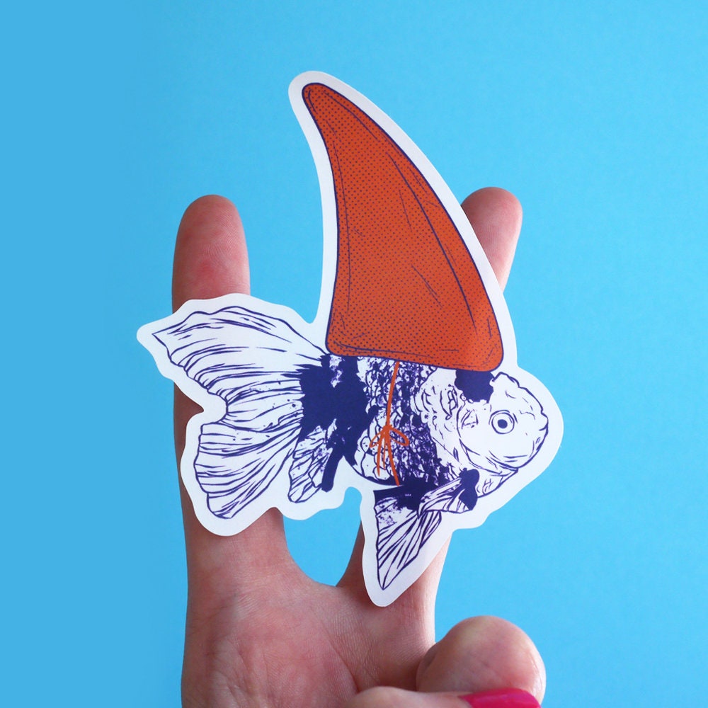 Fish Sticker Funny Phone Decal Big Brother Laptop Decals - Etsy
