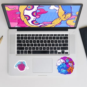 Brain Art Transparent Stickers- Notebook Human Anatomy Sticker-mental ...
