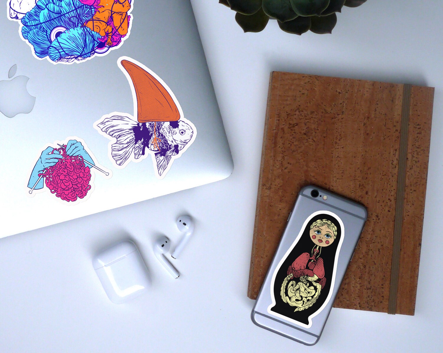 Fish Sticker Funny Phone Decal Big Brother Laptop Decals - Etsy