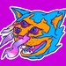 Toxic Cat Holographic Sticker Cats Notebook Stickers Vinyl - Etsy