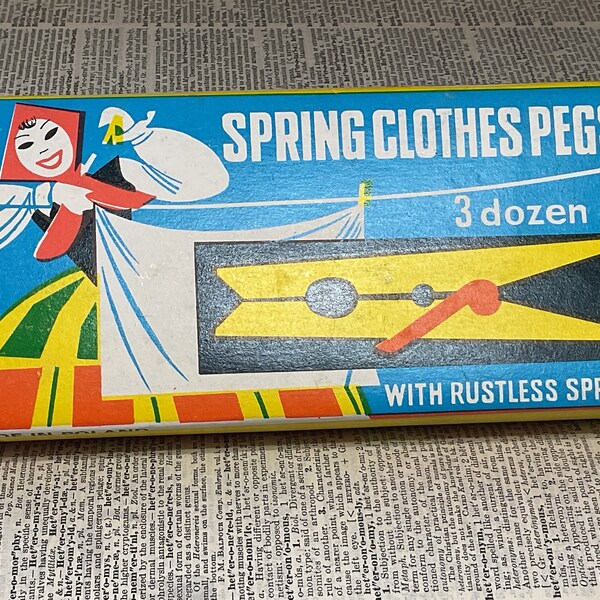 Vintage Clothes Pins - Etsy