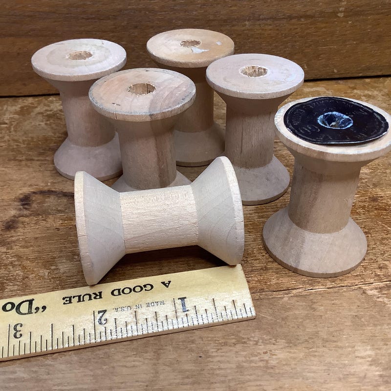 Old Wooden Spool - Etsy