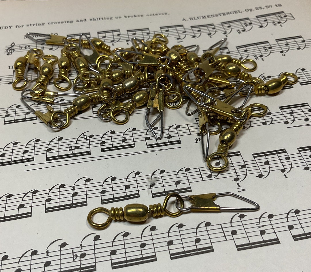 25 Vintage Brass Snap Swivel Findings, NOS, Size 1/0 - Etsy