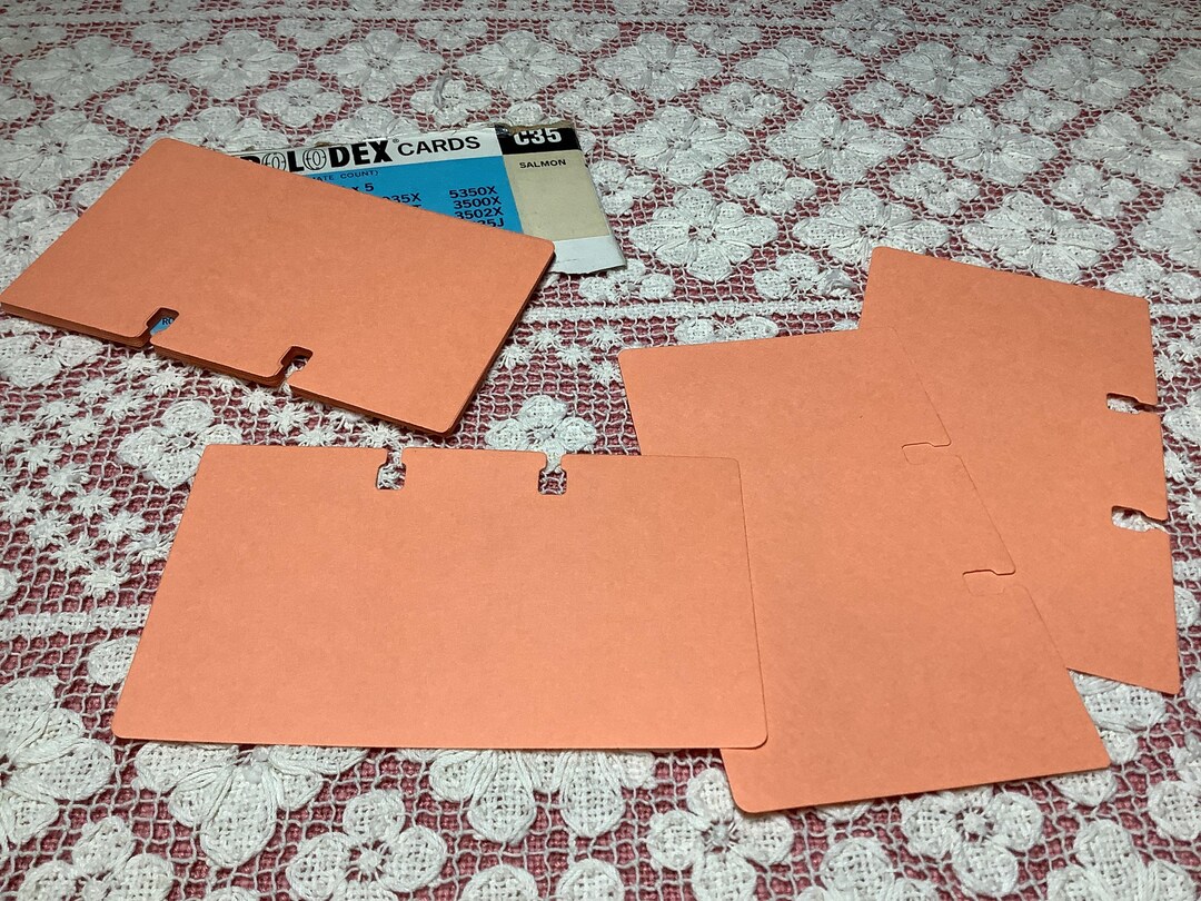 20 Rolodex Cards - Etsy