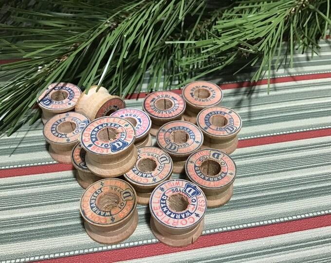 WOODEN SPOOLS - 3 Empty Corticelli Thread Spools - Etsy