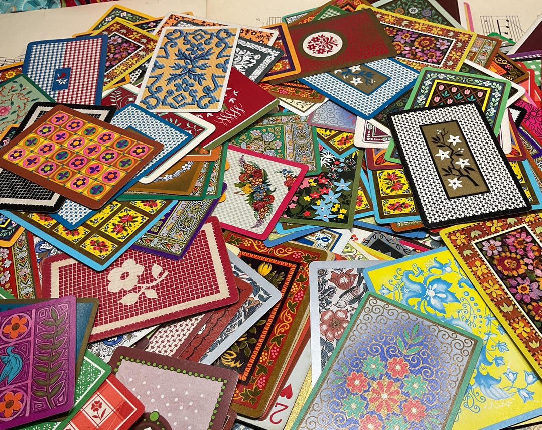 15 Vintage Playing Cards Randomly Selected From Large Lots Shown, Each Lot Will Vary - Etsy