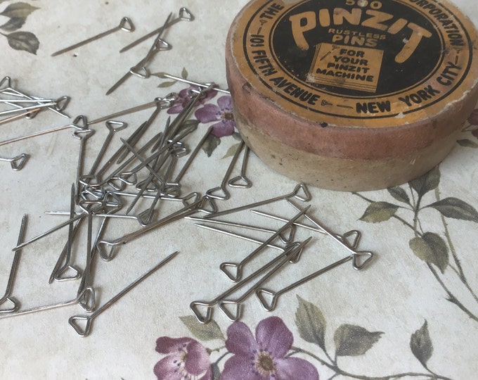 50 Triangle Head Pins, Flat Wedge Point Pins, Pinzit Pins - Etsy