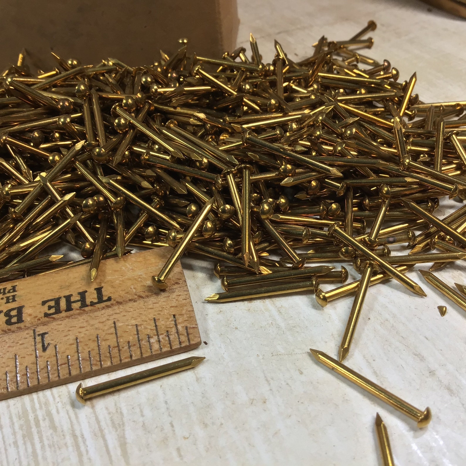50-vintage-brass-escutcheon-pins-3-4-x-16-nails-etsy