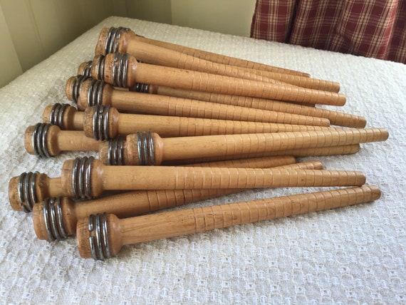 Vintage Textile Bobbin Wood Weaving Quill Pirn Spool - Etsy