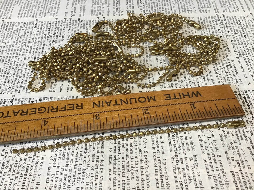 25 Vintage Bead Key Chain Extensions, Gilt Metal - Etsy