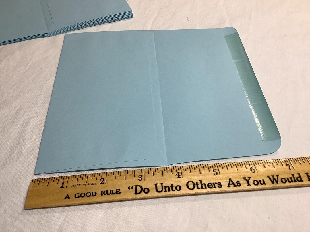 12 Vintage Blue Remittance Envelopes for Junk Journals, Scrapbooking ...