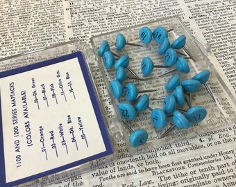 Numbered Map Push Pins - Etsy