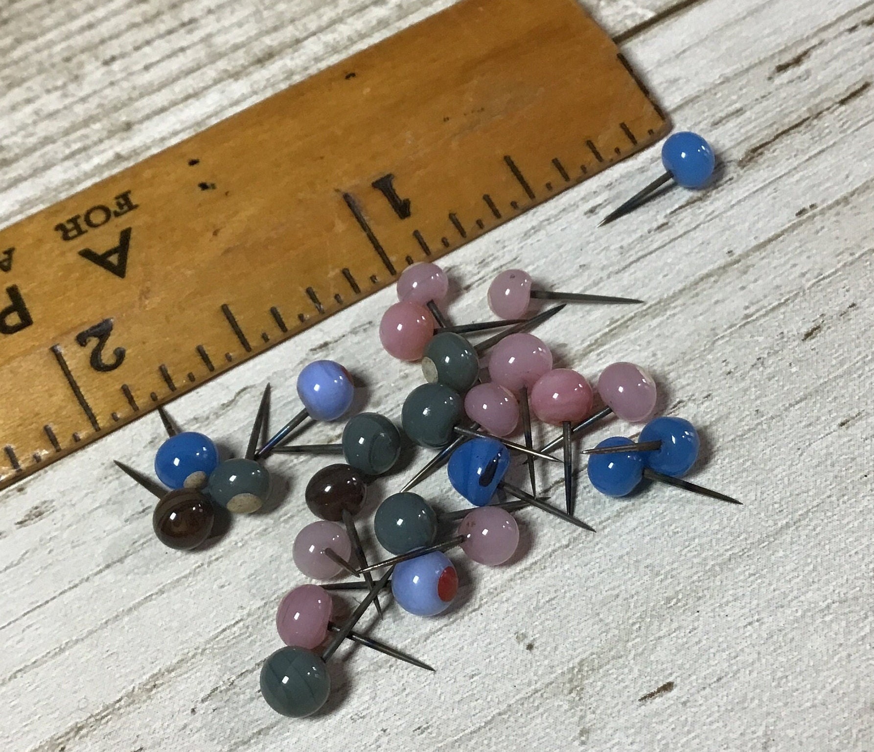 Vintage Green Map Pins Hampden Indicator Tacks Craft Supplies & Tools ...