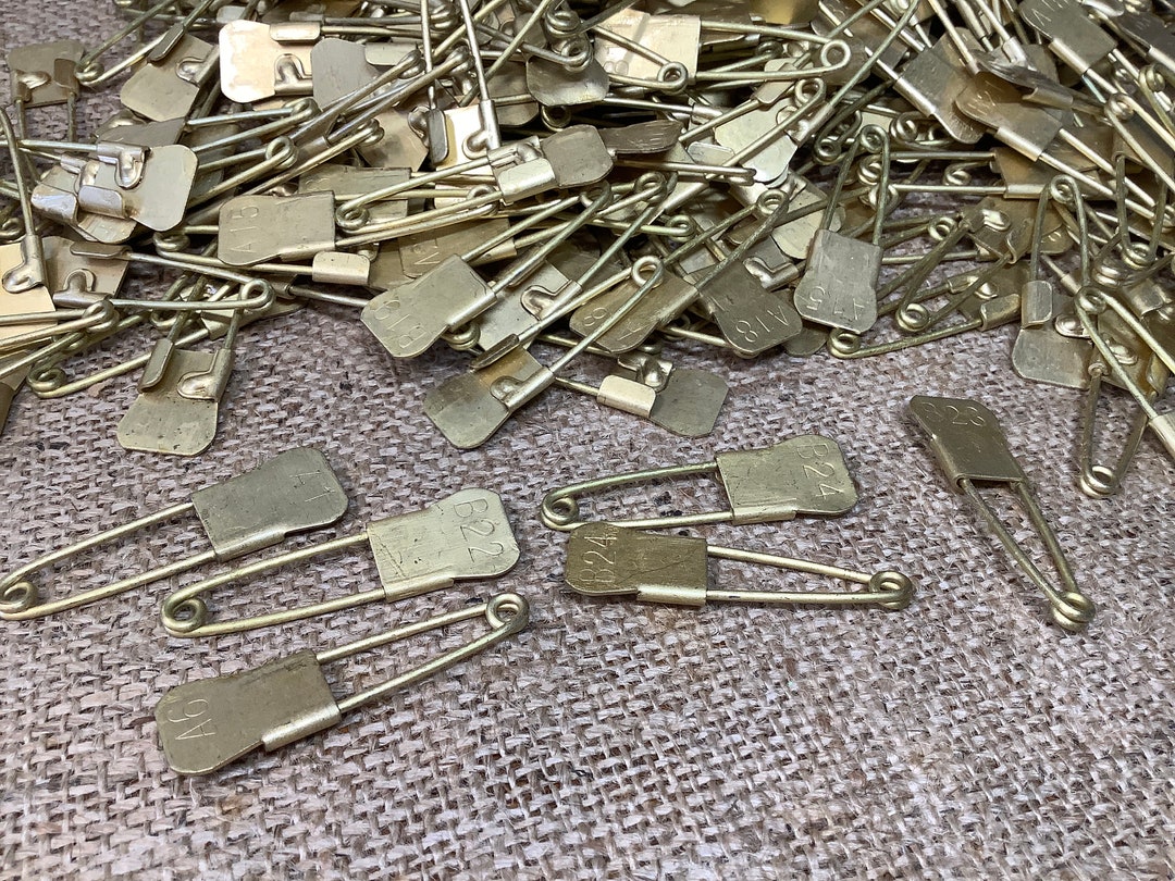 6 Brass Numbered Laundry Pin Tags - Etsy
