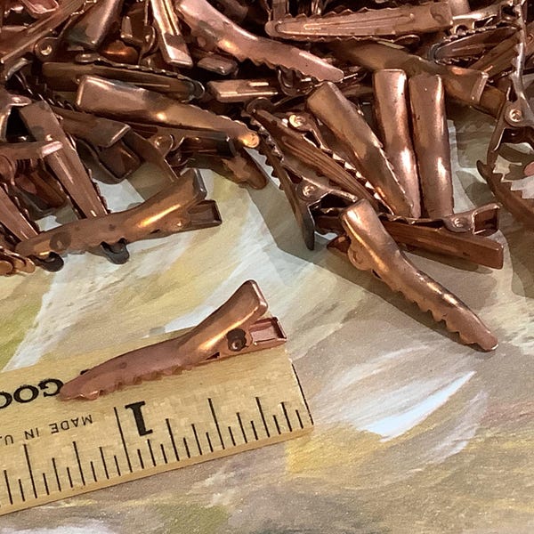 Copper Hair Clip - Etsy