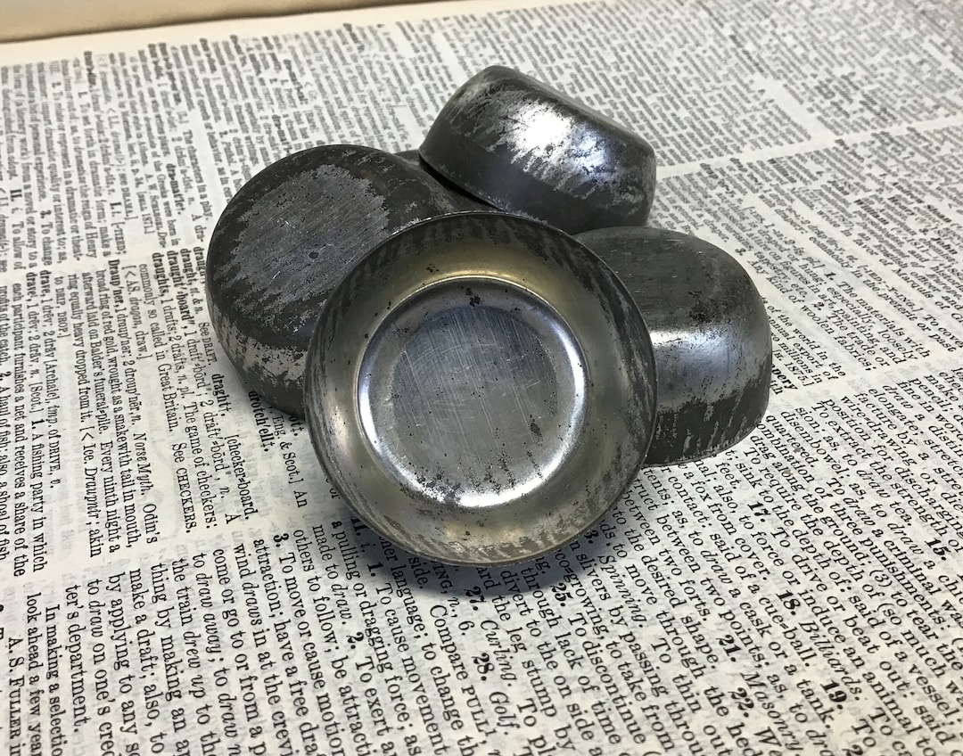 5 Matfer Tin Molds, Aged Patina - Etsy