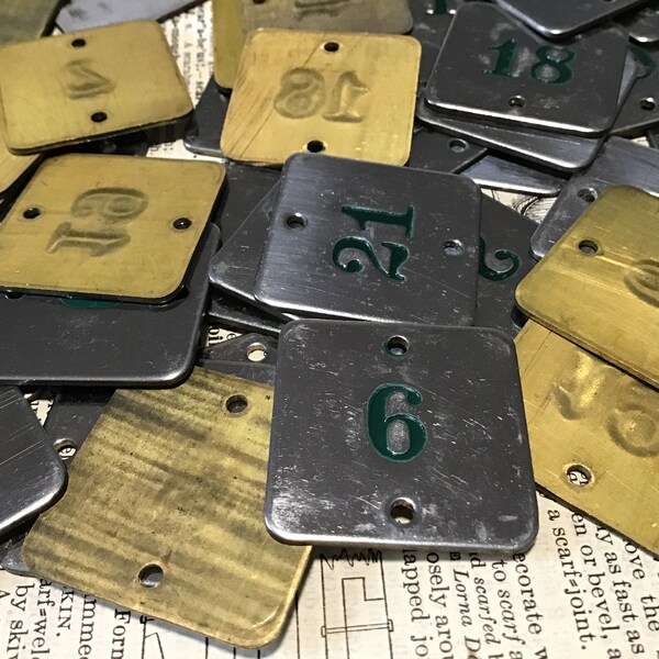Number Tags - Etsy