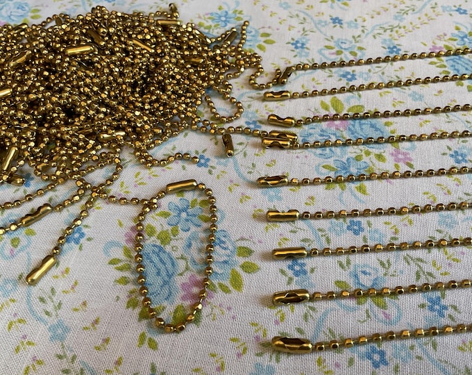 25 Brass Ball Chain Extensions, Key Chains - Etsy
