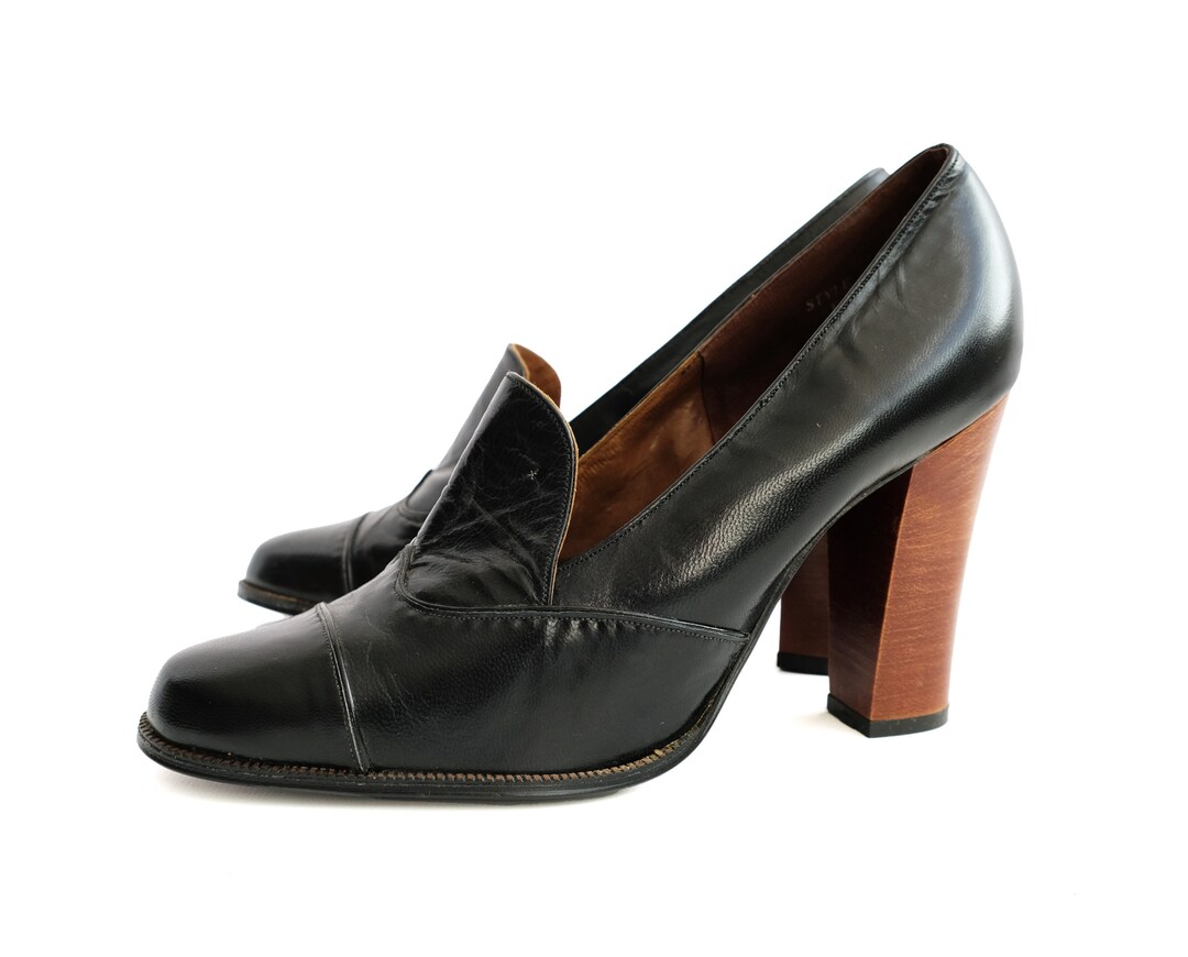 Howard Collection 1970s Vintage High Heeled Shoes, UK4 - Etsy