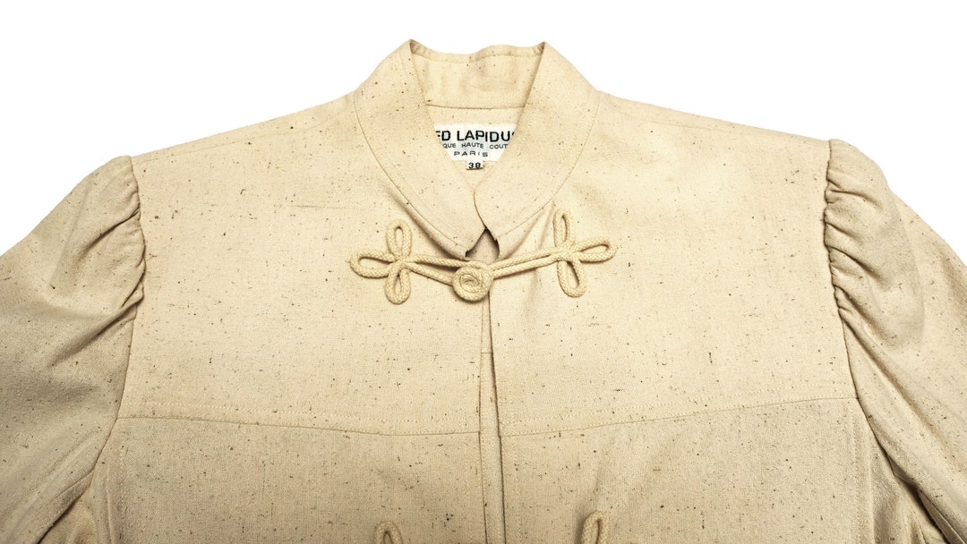 Ted Lapidus Vintage Skirt Suit in Raw Silk, UK8-10 - Etsy