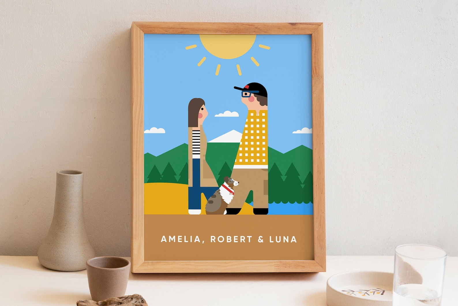 Faceless Portrait, Custom Digital Couple Portrait From Photo, Long ...