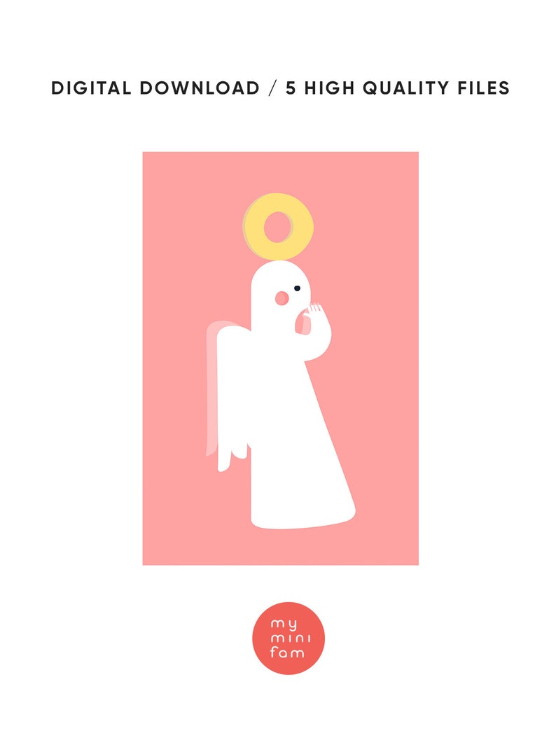 Modern Pink Guardian Angel Printable Art - Prayer Poster for Girls ...
