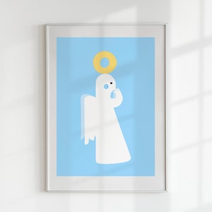 Angel Printable Poster - Modern Nursery Decor, Digital Download - Etsy