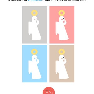 Modern Pink Guardian Angel Printable Art - Prayer Poster for Girls ...