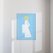 Angel Printable Poster - Modern Nursery Decor, Digital Download - Etsy