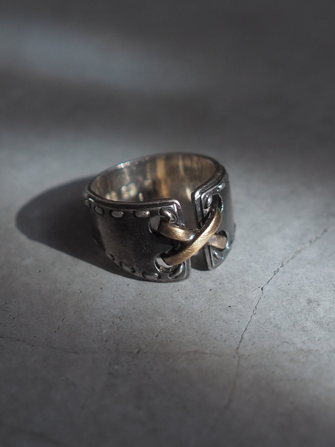 HERMES Mexico Ring SV 925 Silver Gold Size US 4.0 Vintage Authentic - Etsy