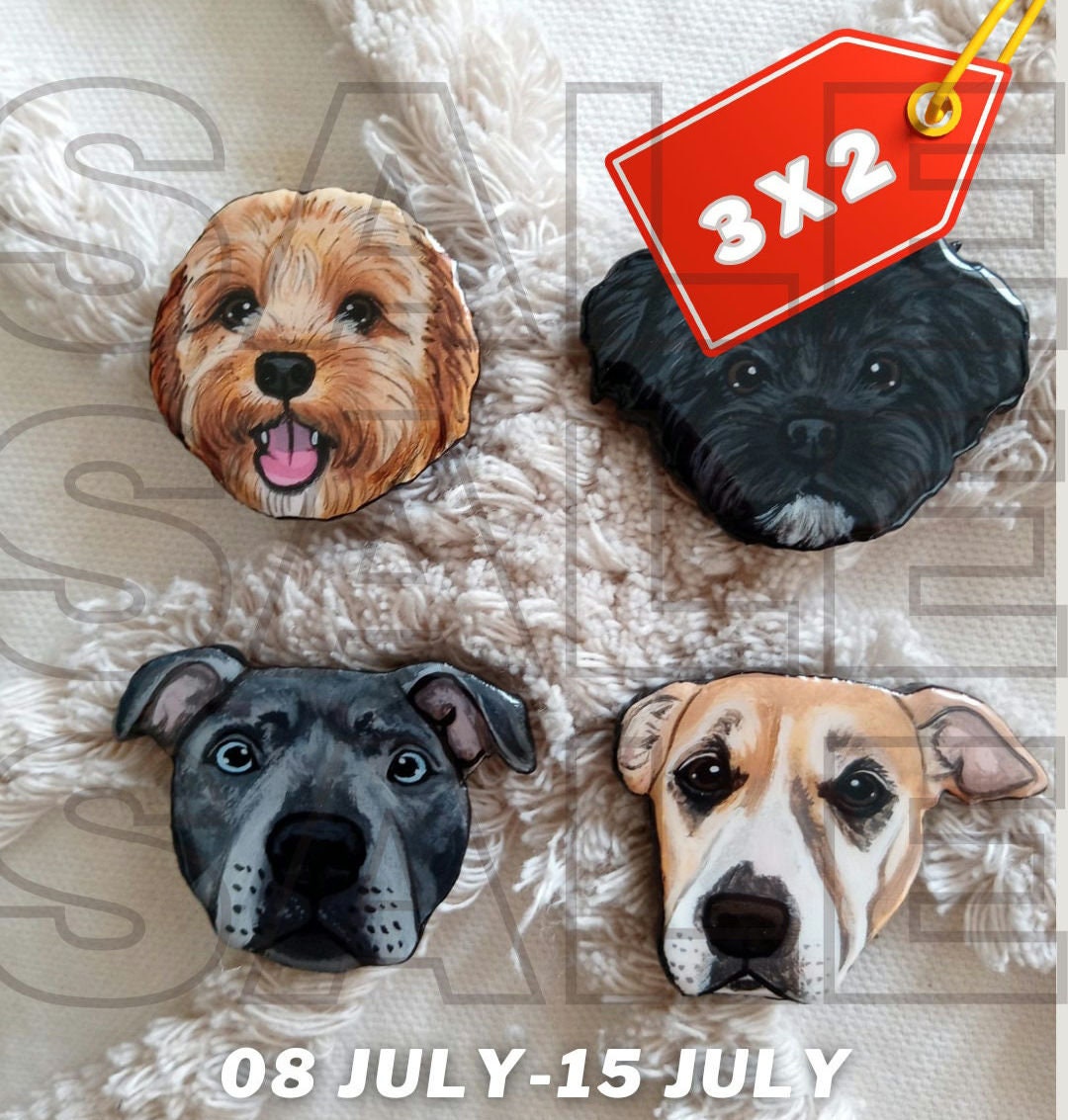 Custom Pet Pin dogs, Cats, Horses, Birds, Etc - Etsy