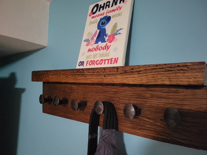 Rail Spike Barnwood Coat Rack Farmhouse Coat Rack Decor Coat Rack With ...