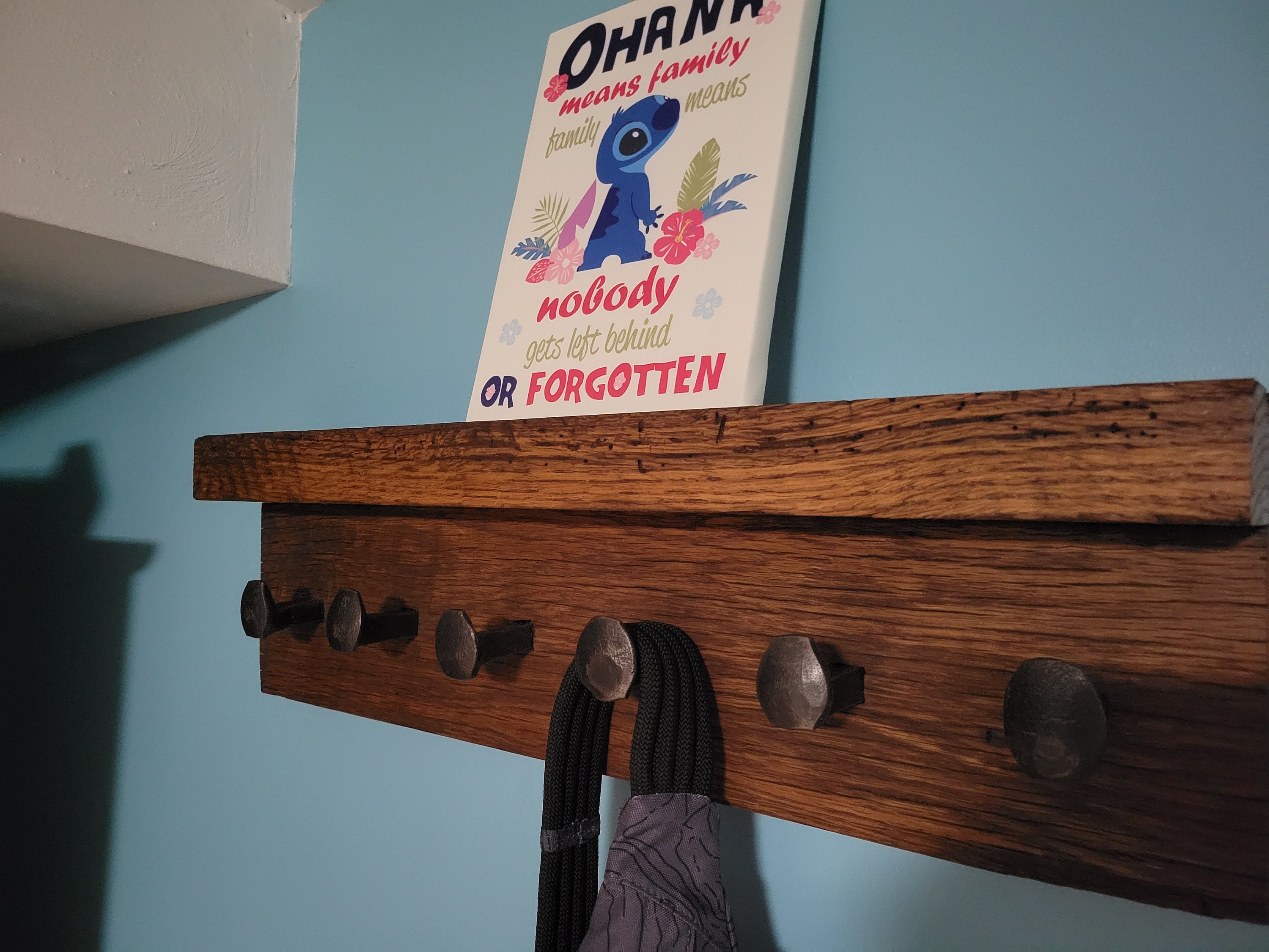 Rail Spike Barnwood Coat Rack Farmhouse Coat Rack Decor Coat Rack With ...