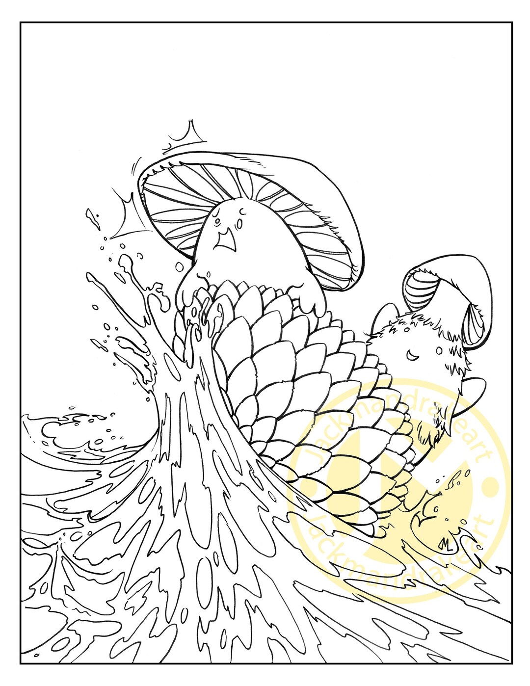 Sailing Mushies - Faeries, Frogs, and Fungus Oh My! Coloring Book ...
